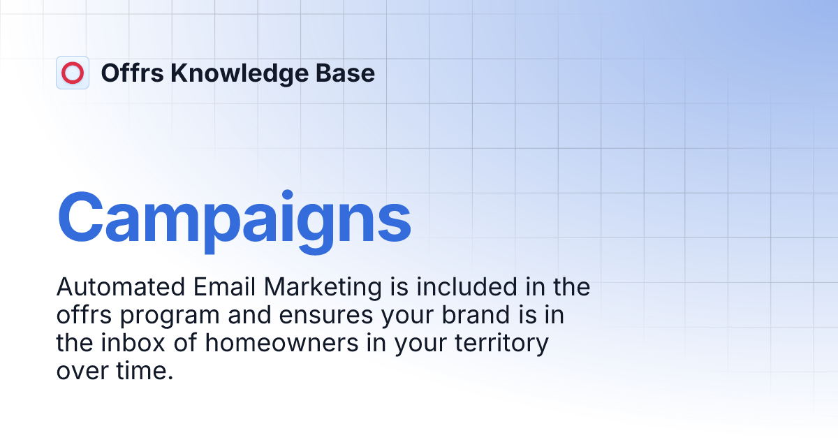 Campaigns | Offrs Knowledge Base